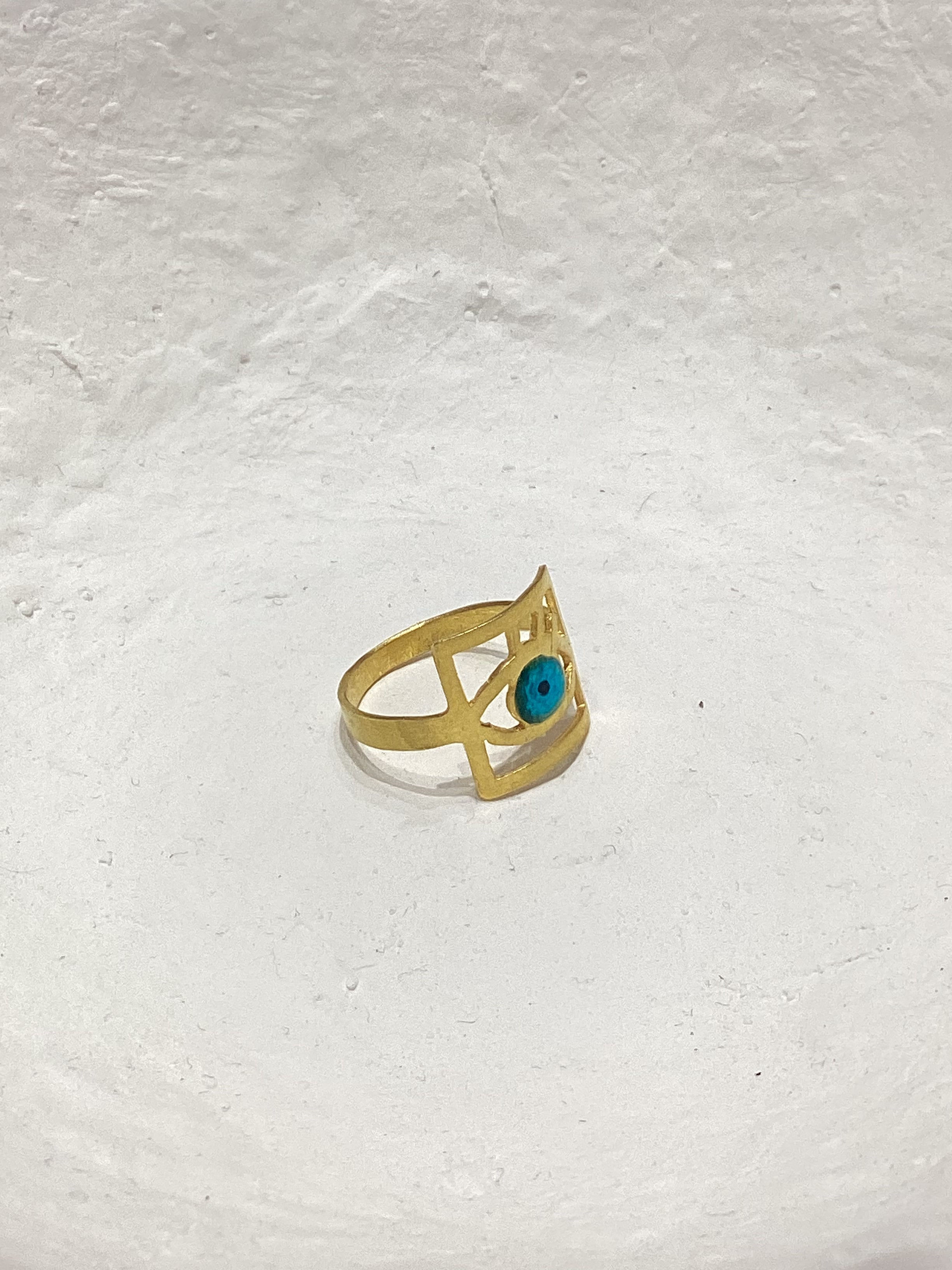 Mati Gold Ring – Greek Cargo